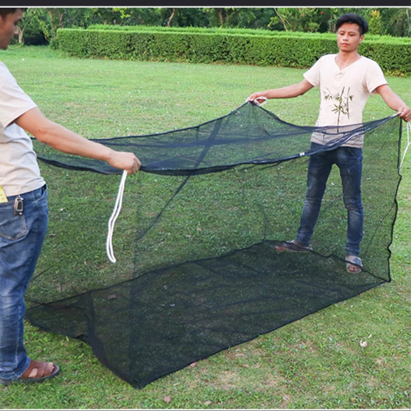 Lawaia Nylon Cage with Cover Stake Net Crayfish Breeding Anti-escape C
