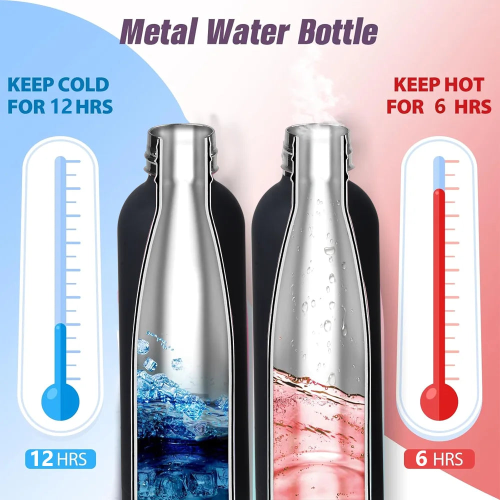 Insulated Water Bottle Coffee Cup Thermal Flask Stainless Steel Small