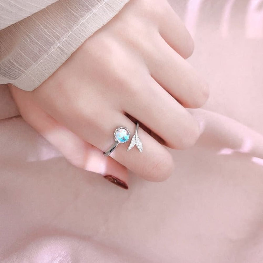 Madeinsea© - Diamond Opal Mermaid Tail Ring