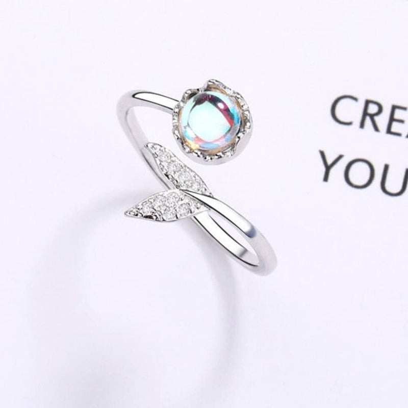 Madeinsea© - Diamond Opal Mermaid Tail Ring