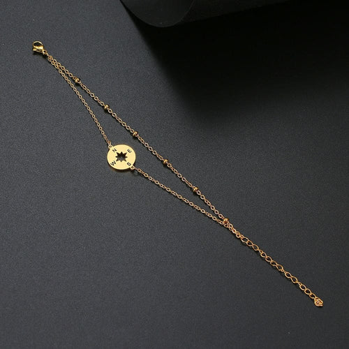 Madeinsea© - Gold Compass Bracelet