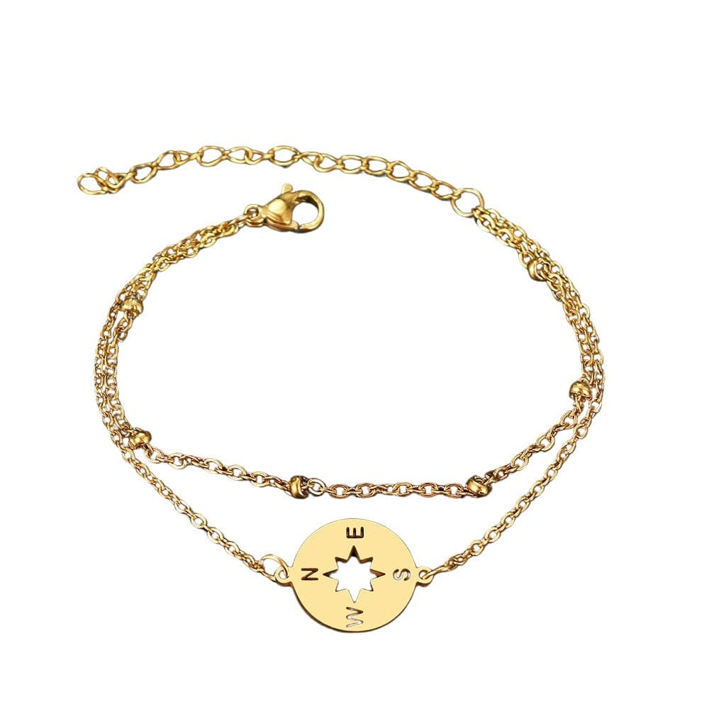 Madeinsea© - Gold Compass Bracelet