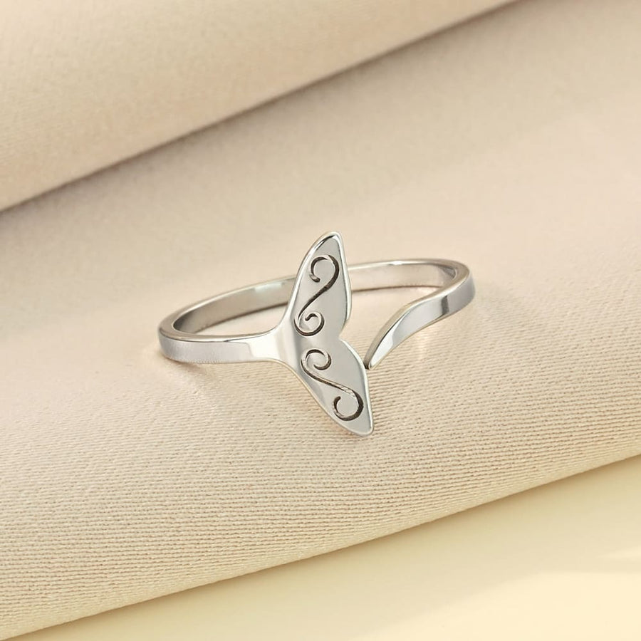 Madeinsea© - Gold Whale Tail Ring