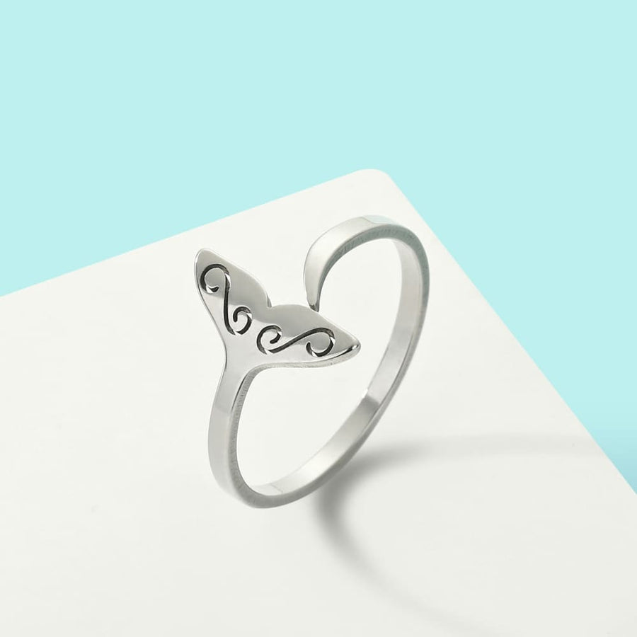 Madeinsea© - Gold Whale Tail Ring