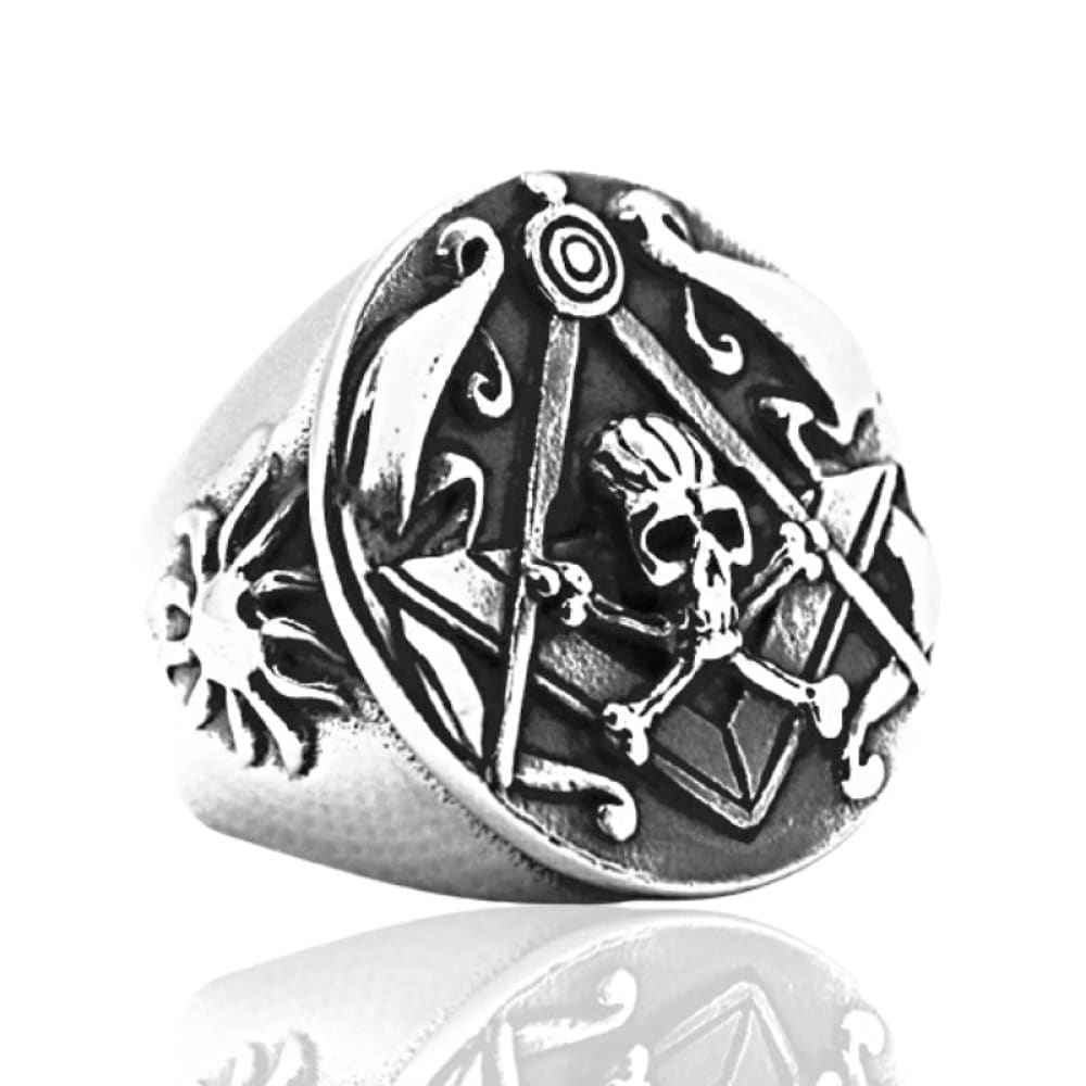 Madeinsea© - Masonic Pirate Skull Ring
