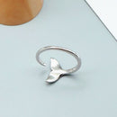 Madeinsea© - Silver Tail Whale Ring