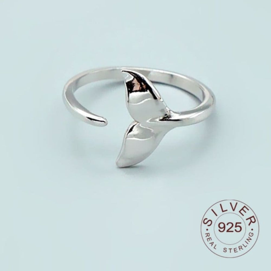 Madeinsea© - Silver Tail Whale Ring