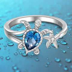 Madeinsea© - Sterling Sea Turtle Ring