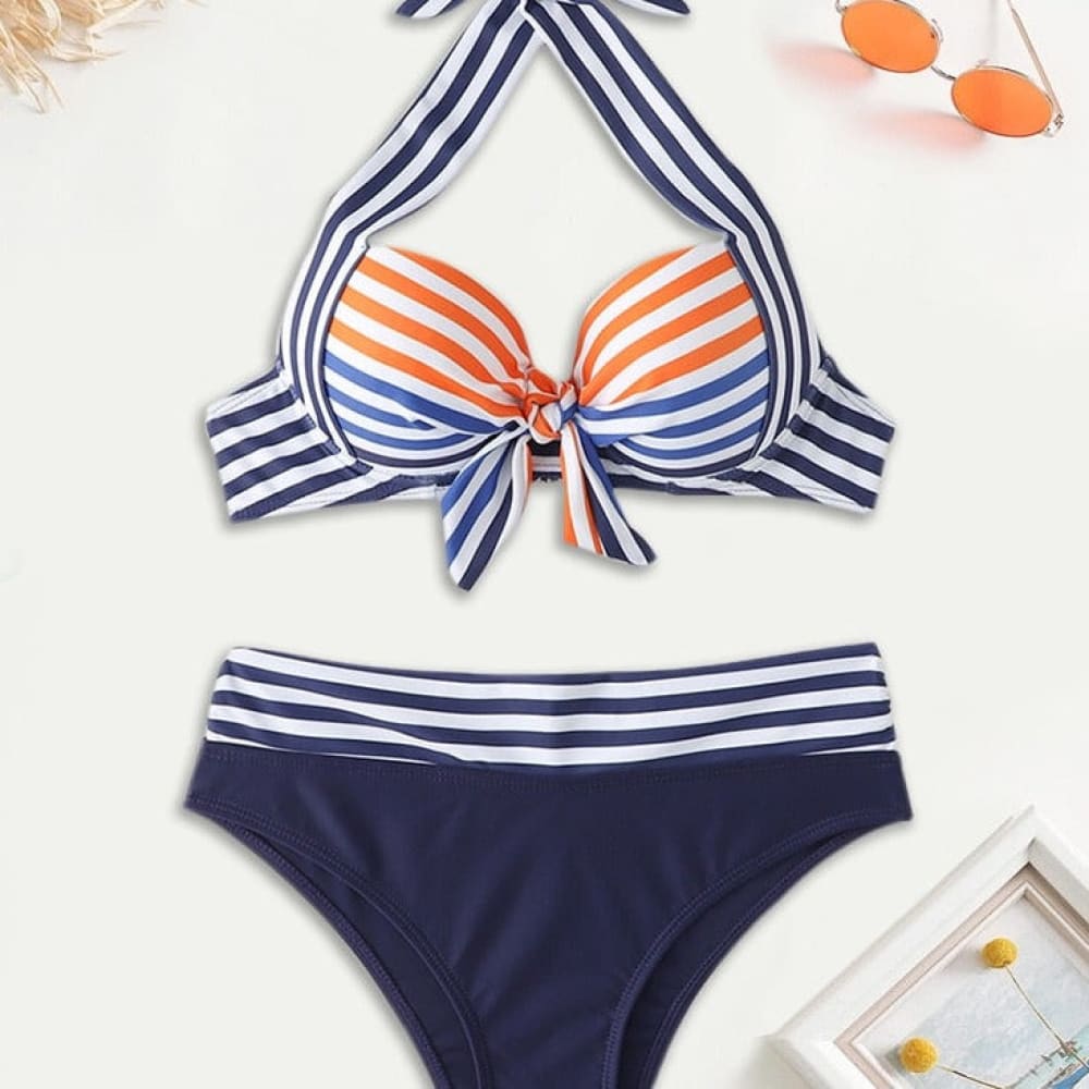 Madeinsea© - Two Piece Nautical Swimwear